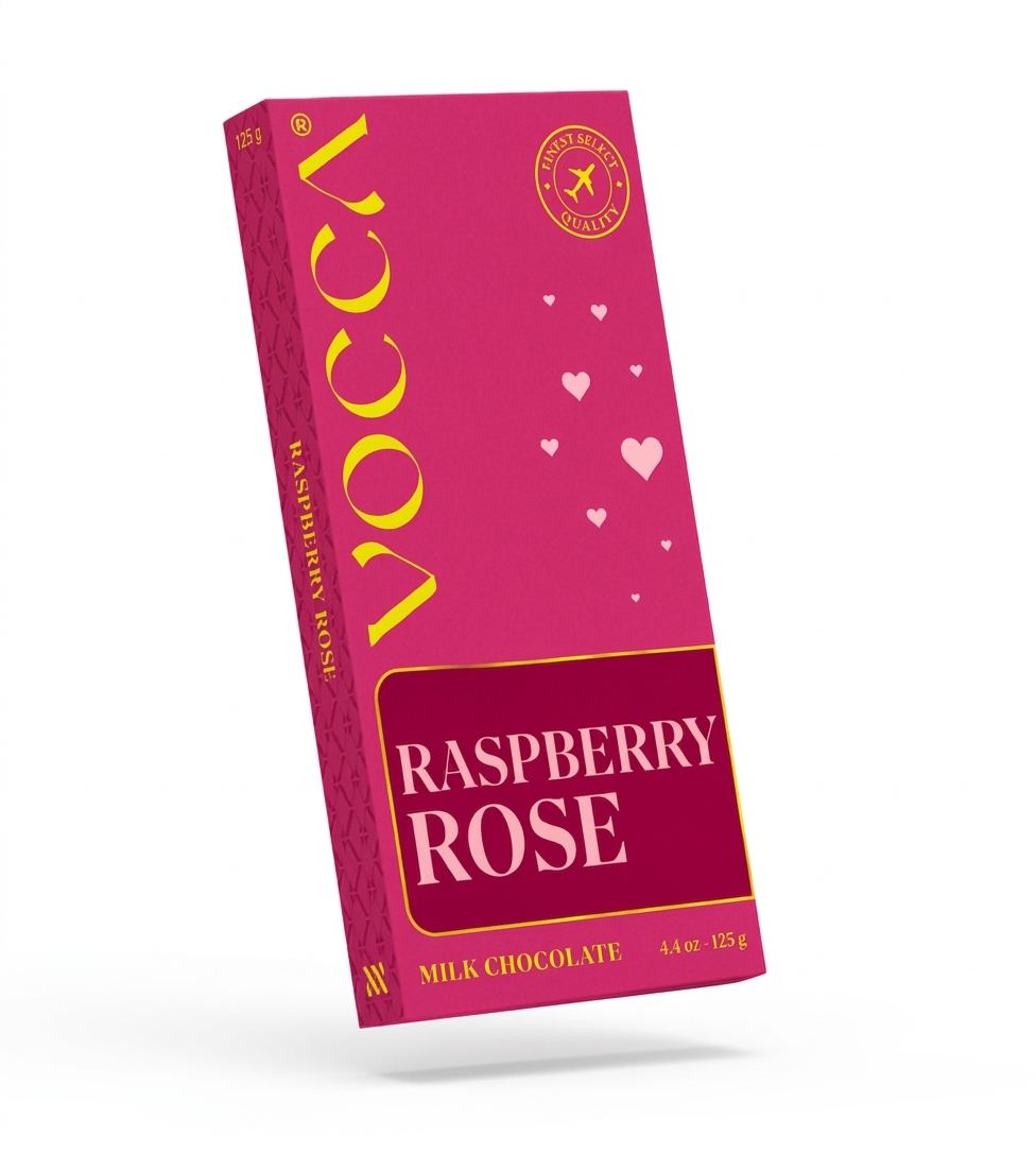 Raspberry Rose In Milk Chocolate – Vocca